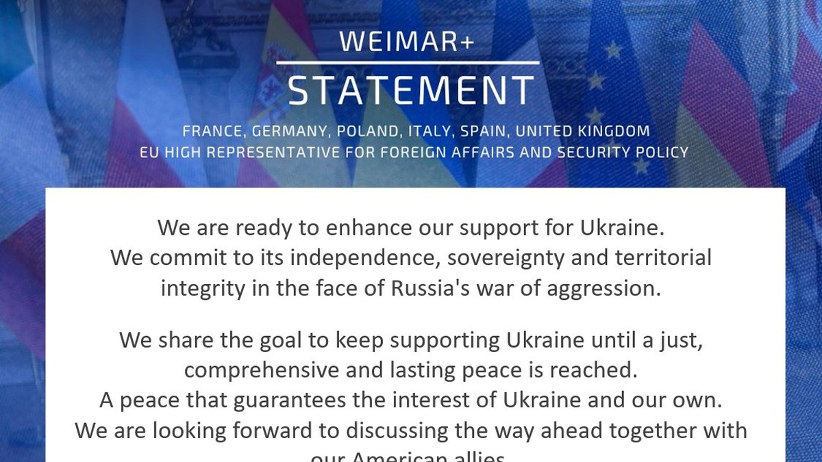 Україна та Європа мають бути частиною будь-яких переговорів – заява ...